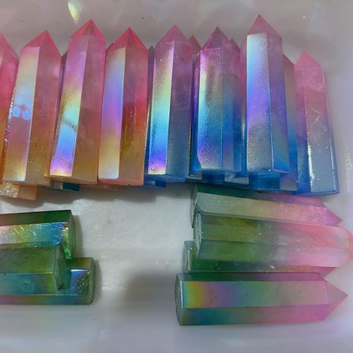 Quartz Aura Titanium-Coated Tower 2"-4"