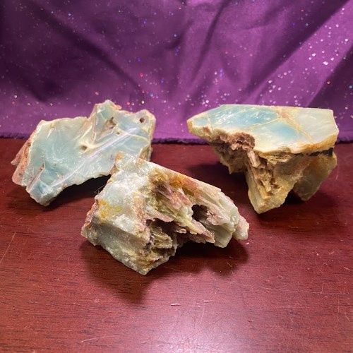 Jade After Stibnite Pseudomorph Semi-Polished Specimen - Select