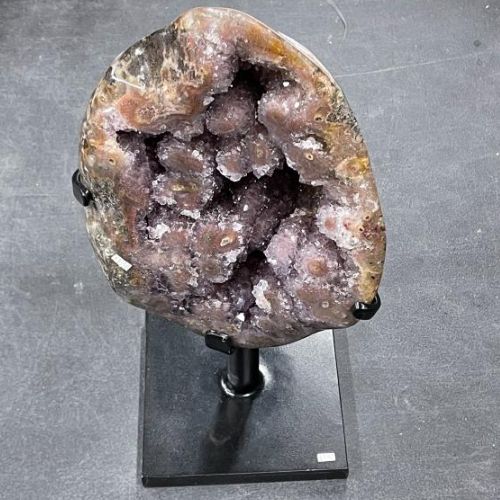 Amethyst Egg Cross-Section Specimen w/ Stand 7256g 15" x 8"