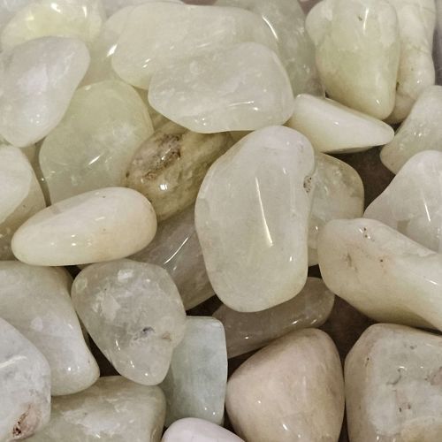 Hiddenite aka Green Spodumene Tumbled Stone