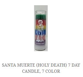 7 Day Candle Santa Muerte Holy Death 7 Colors