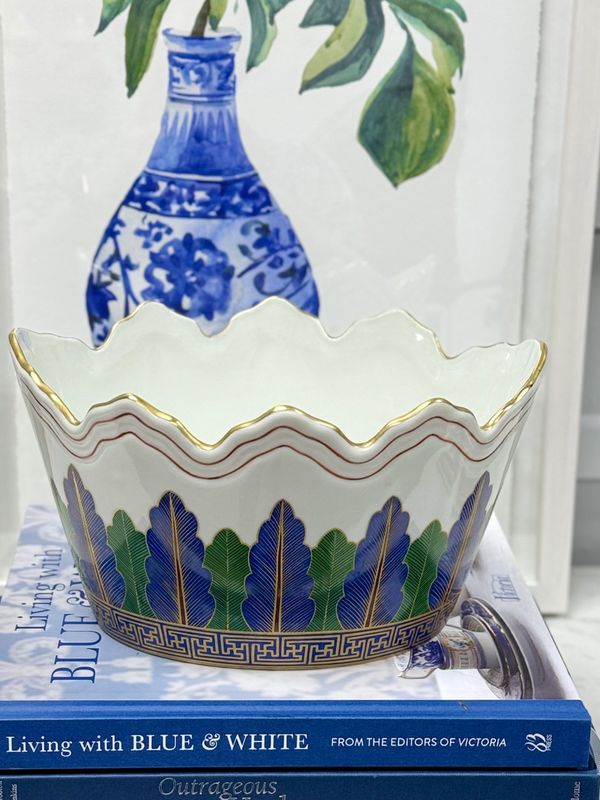 Mottahedeh Cachepot Historic Charleston Collection