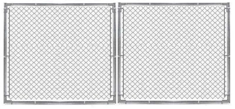 Commercial double gate no barb wire - HDG 1 7/8"