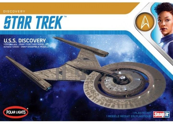 Star Trek U.S.S. Discovery NCC-1031 1/2500 Scale Model Kit - Figure