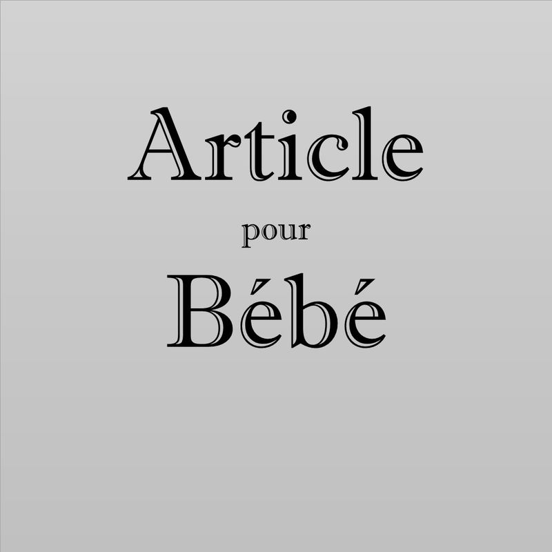 Article Bébé