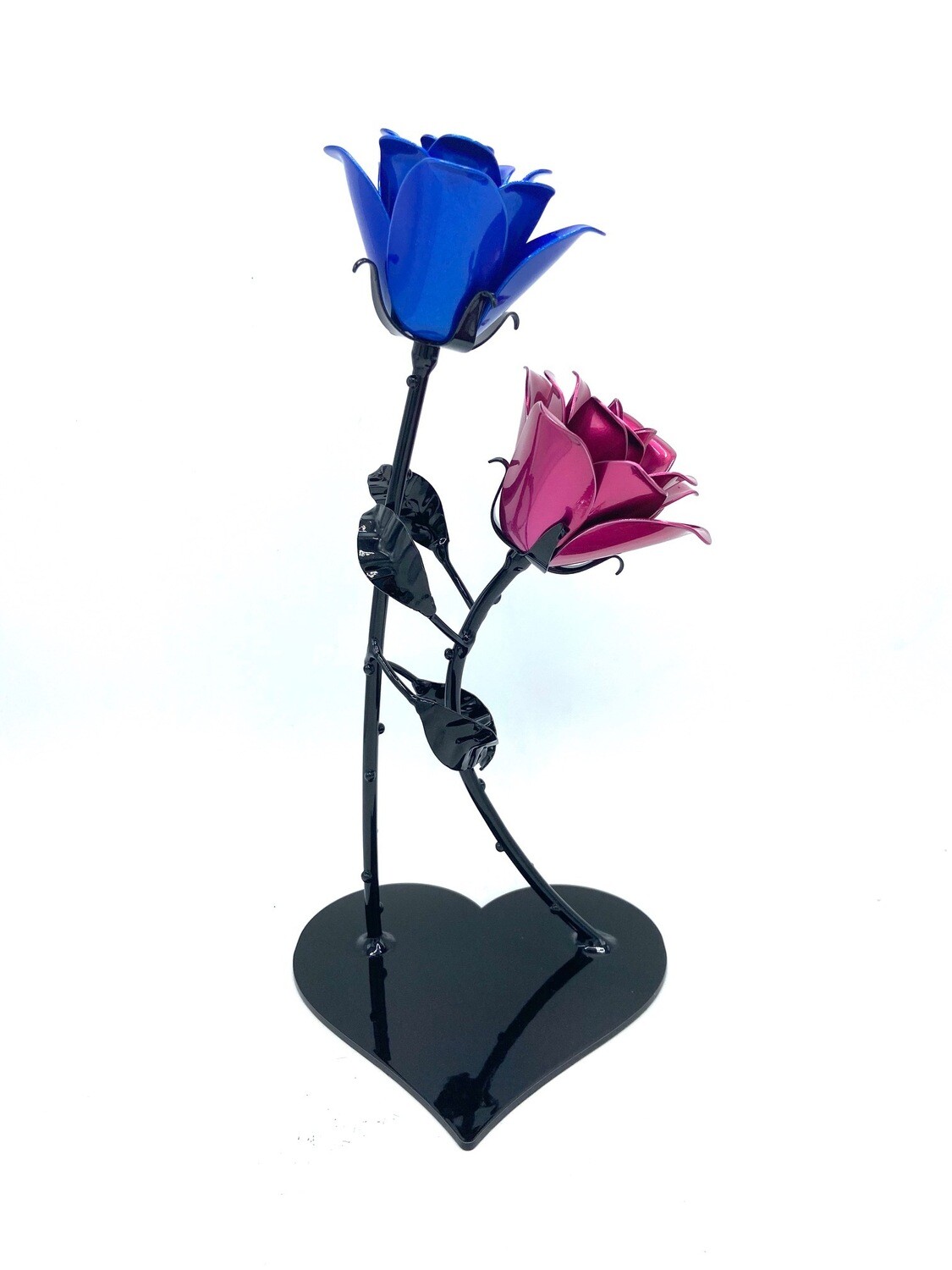 Lovers Embrace with Heart Base