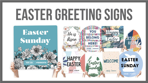 Easter Greeting Signs