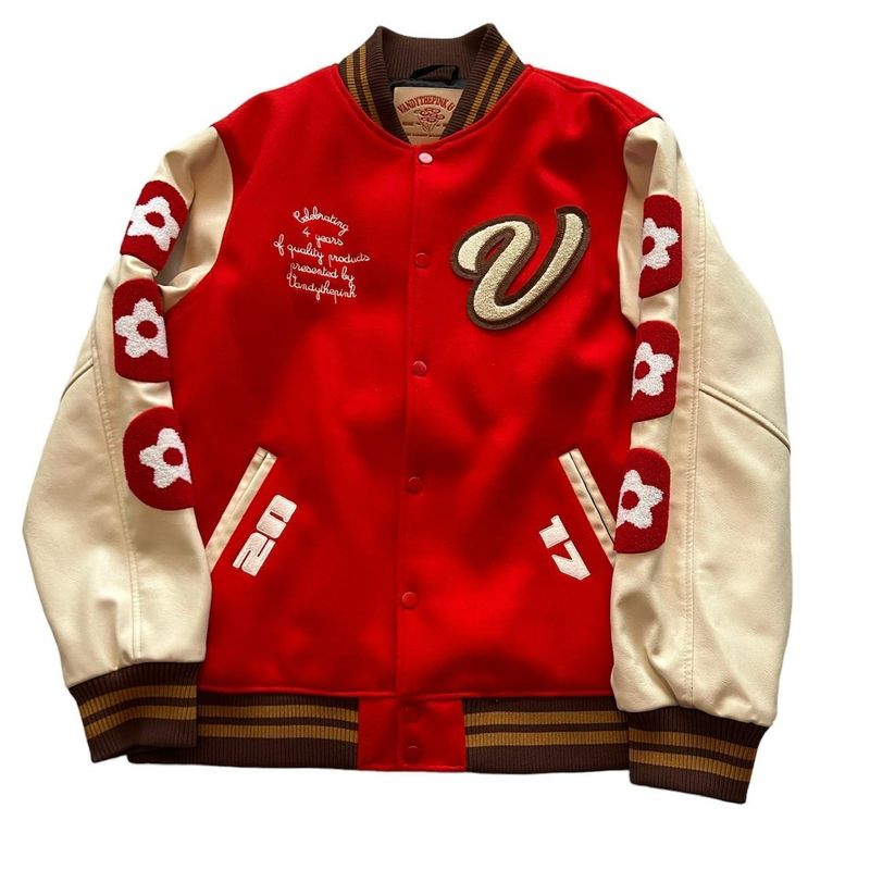 Vandy The Pink 4th Anniversary Varsity Jacket