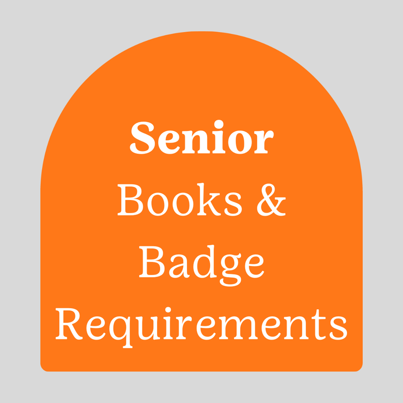 Senior Book and Badge requirements