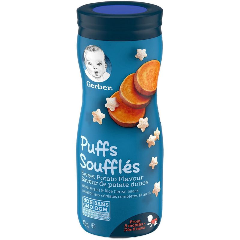 Gerber Puffs, Sweet Potato, Baby Snacks