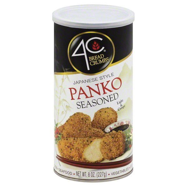 4C Japanese Style Seasoned Panko Bread Crumbs 8 oz. Canister