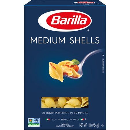 Barilla Medium Shells Pasta, 16 Ounce Boxes