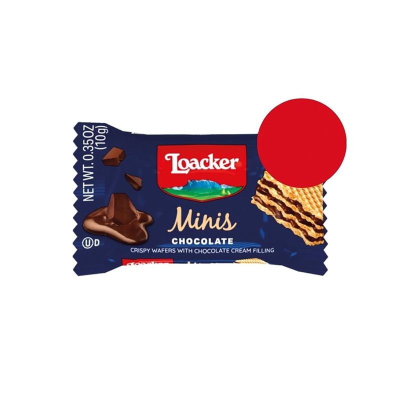 Loacker Mini Mix Cream Filled Wafers Chocolate .35 oz