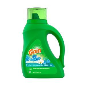 Gain + Aroma Boost Fresh Water Sparkle 32 Loads, 46 fl oz,