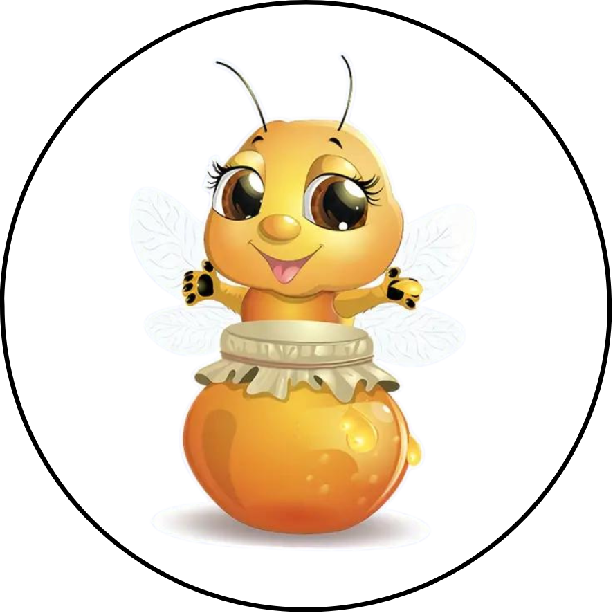 HONEY BEE STICKERS SMILEY - CLICK HERE