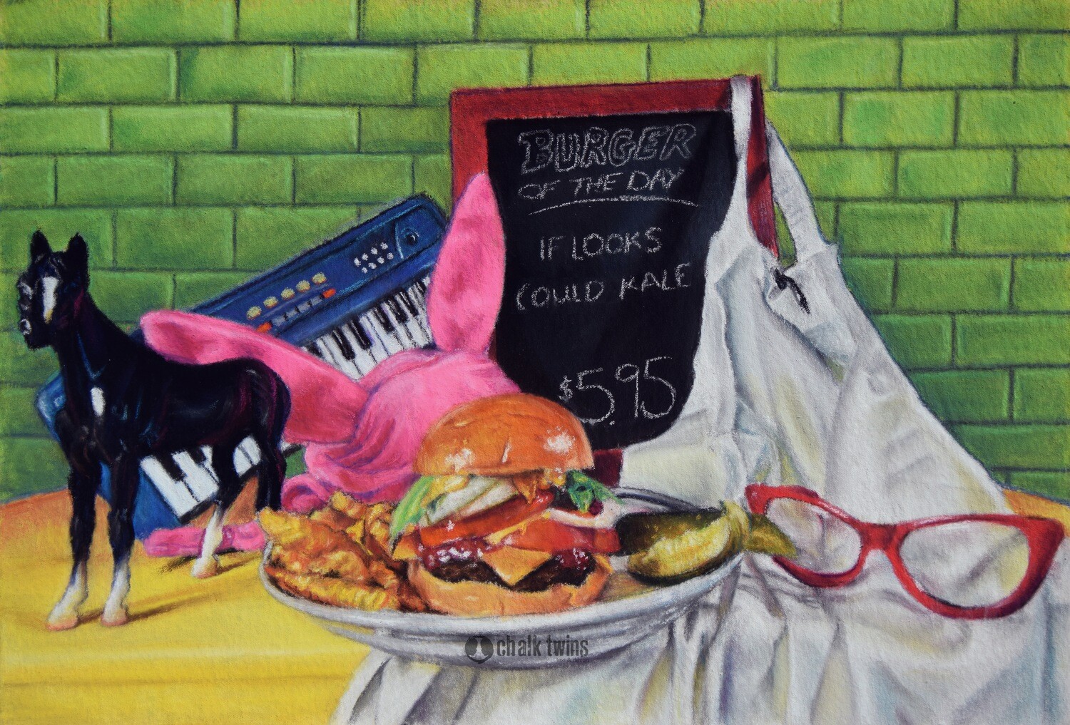 Burger Still Life - Prints - Store - Chalk Twins