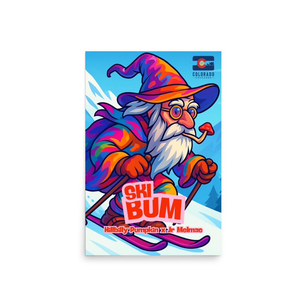 Ski Bum Genetic Poster