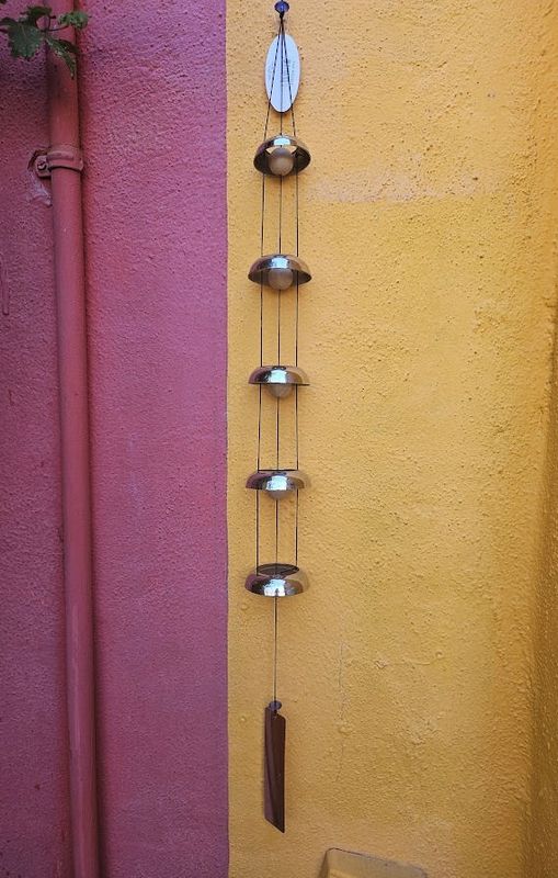Silver Vertical Bells Wind Chime