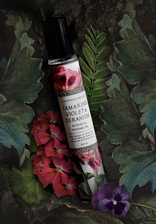 Botanical Tamarind, Violet And Geranium Perfume Oil Roller