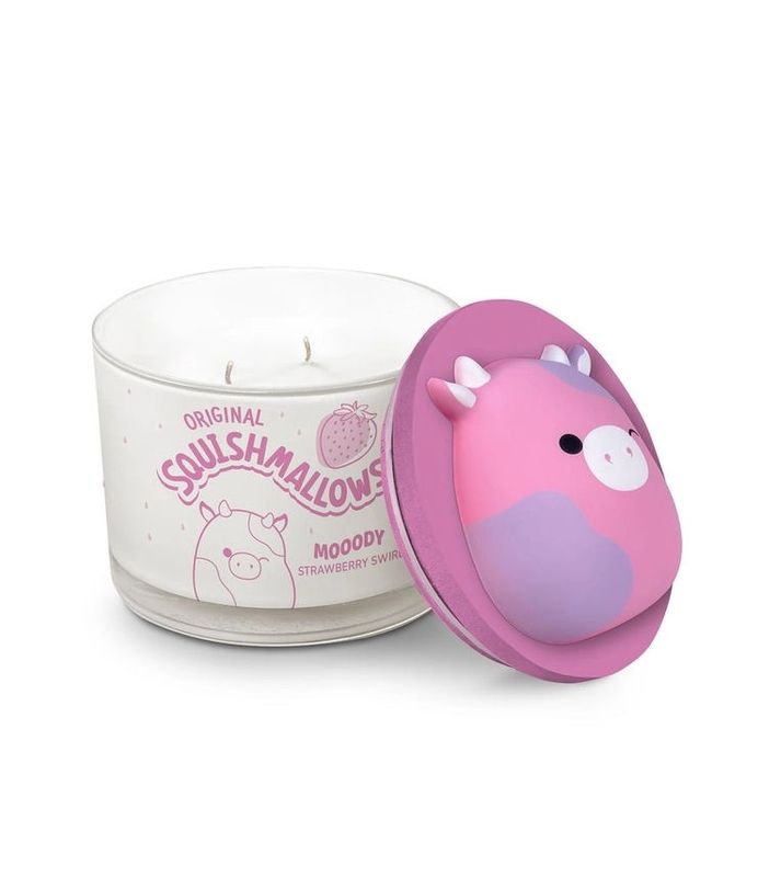 Strawberry Swirl Squishmallow Patty Candle