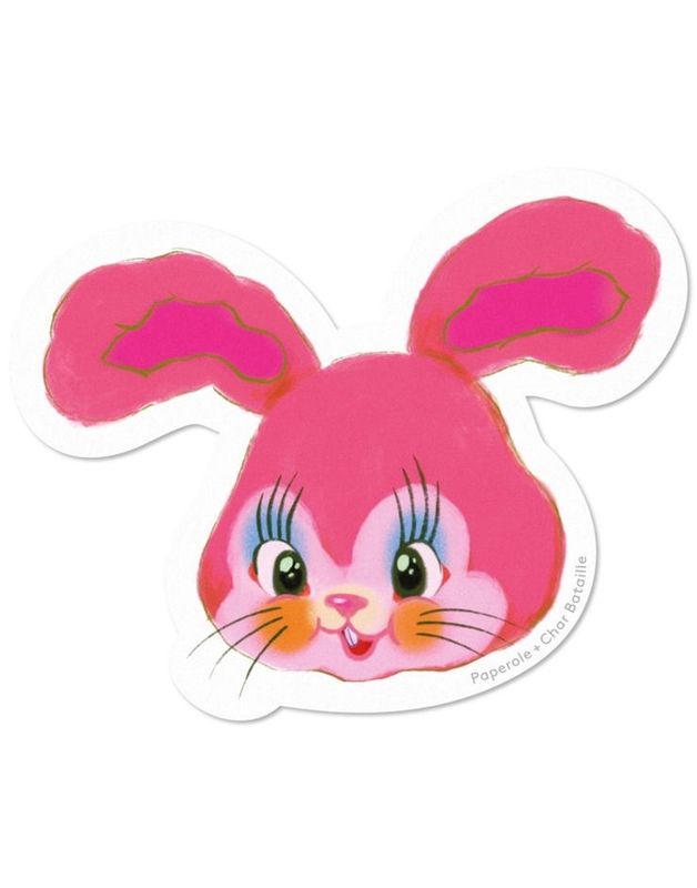 Pink Bunny Sticker