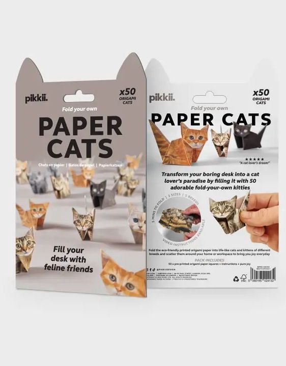 Origami Paper Cats 50 Pack