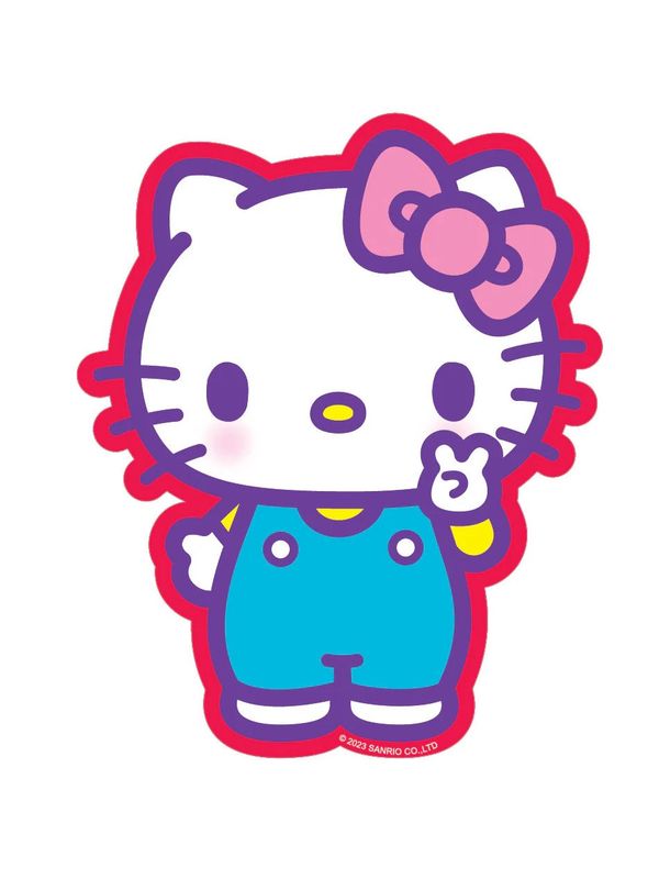 Hello Kitty Peace Sign Sticker
