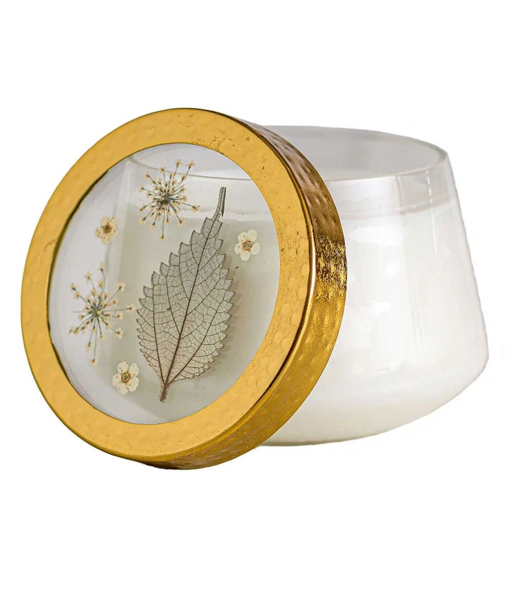 Forest Pressed Flower Small Candle