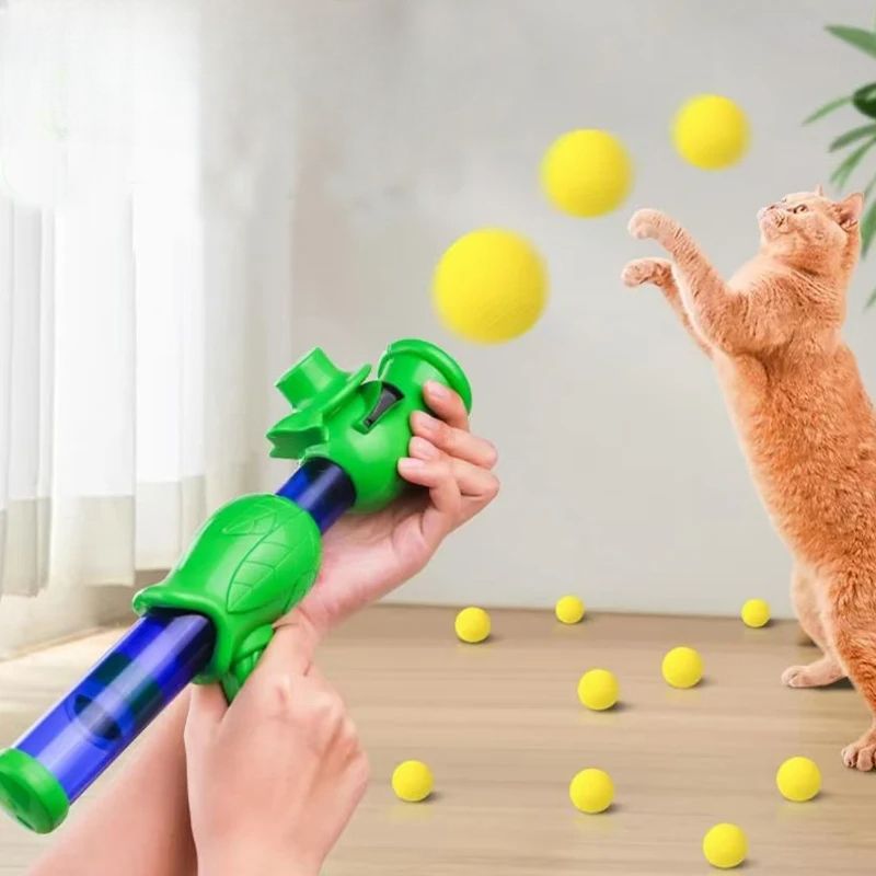 1 Set Pet Interactive Toys Ball Kitten Puppy Play Training Game EVA ...