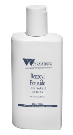 Westshore Dermatology Benzoyl Peroxide 10% Wash