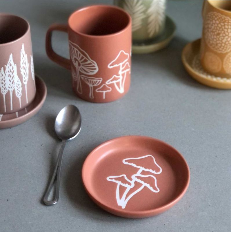 Cuppa Color Coaster - Mushroom