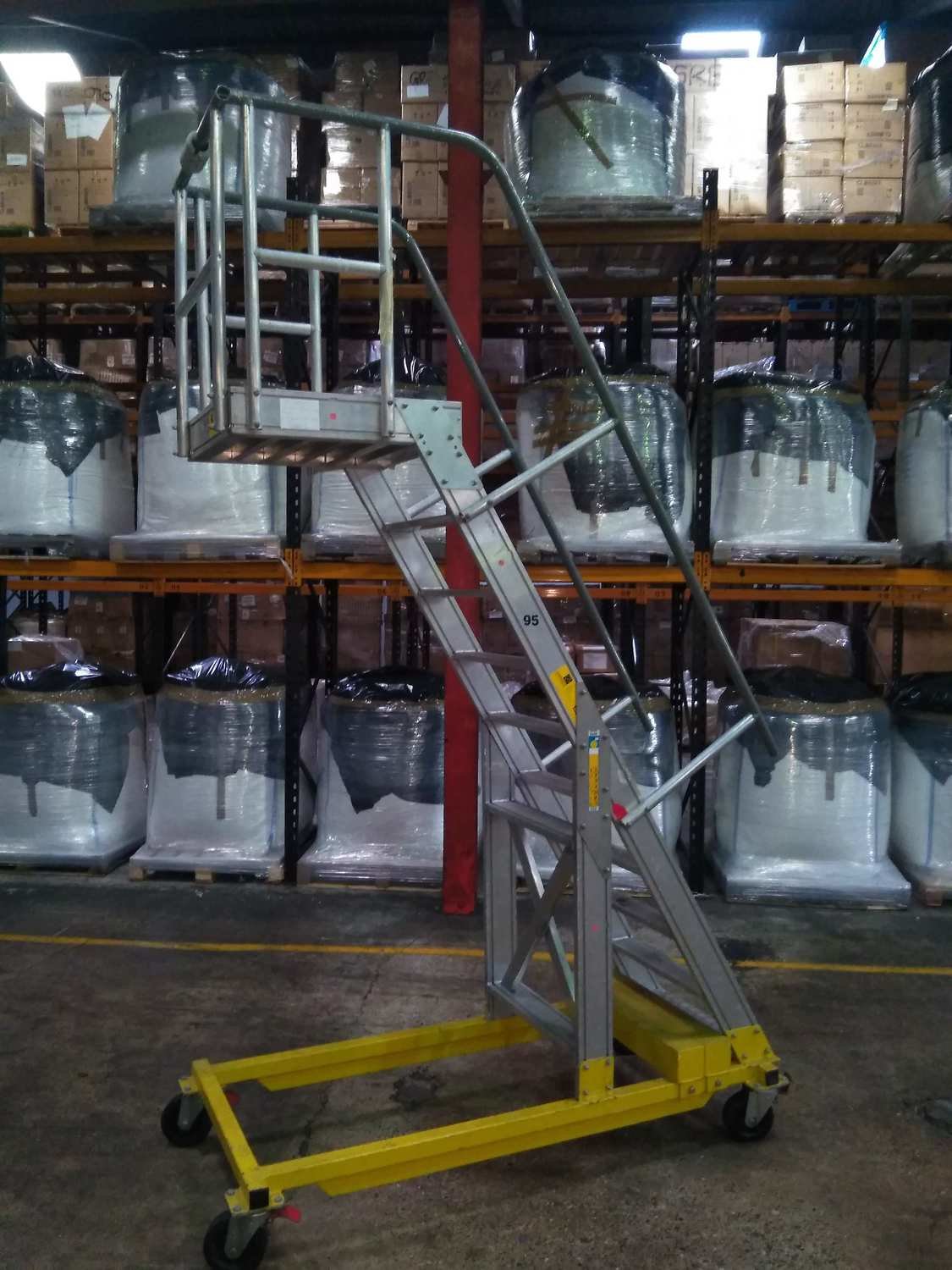 Aluminium Stairs on Wheels - Tall