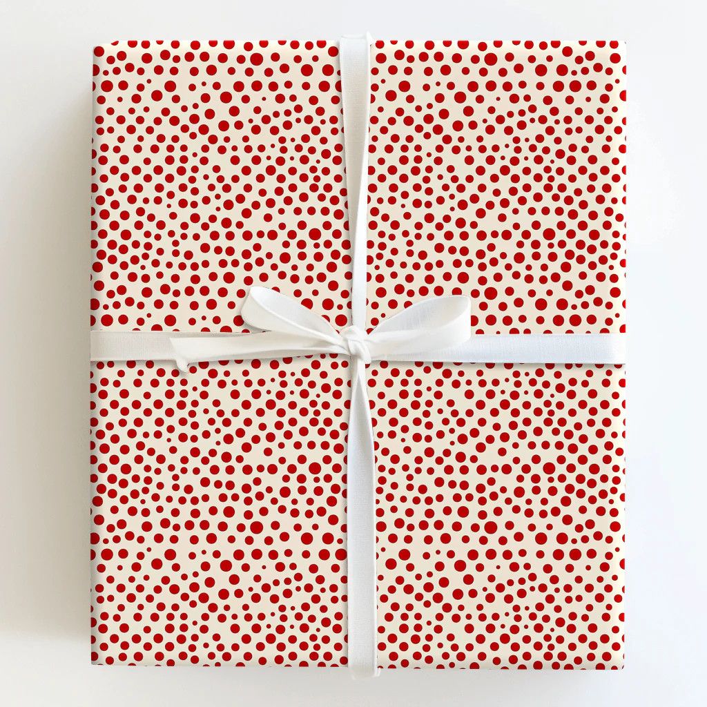Spot It Red Wrapping Paper | 6′ – Store – Providence Interiors