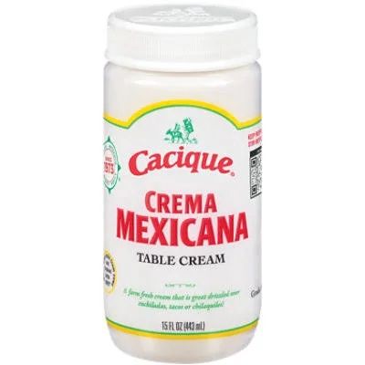 Cacique Crema Mexicana Table Cream 15 oz 443 ML