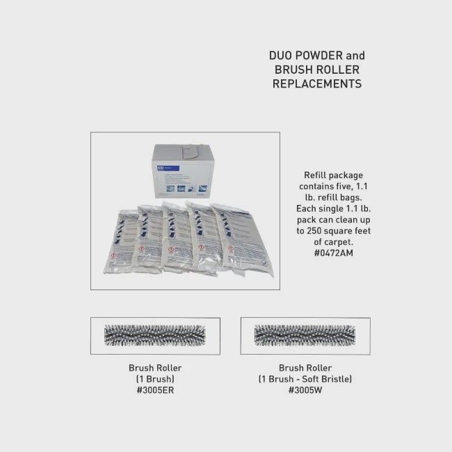 Sebo Duo-P Cleaning Powder, Refill Box (Three 5.5 lb bags)