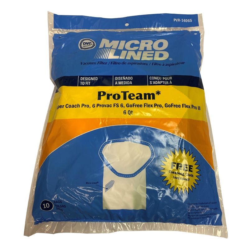 Bags, Paper, Heart Shaped, 10pk, ProTeam Super Coach 6, DVC
