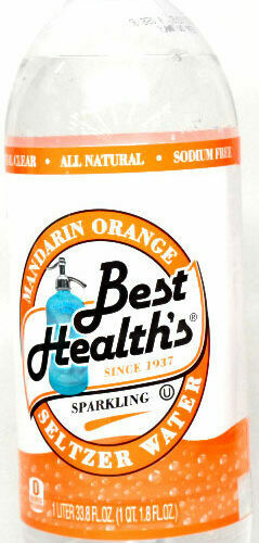 Best Health Orange Seltzer 1 Liter K.F.P. - Case of 12