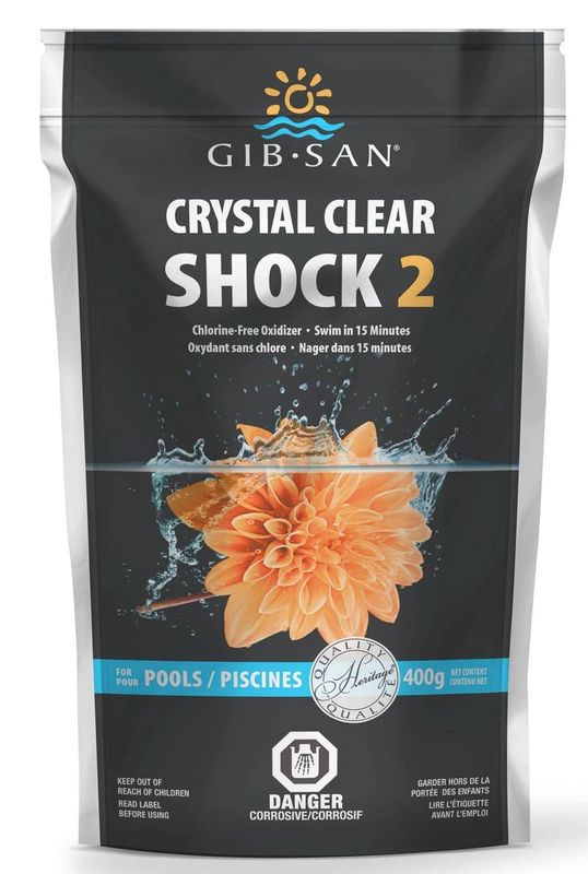Crystal Clear Shock 2.0 400g — Gib-San Pool & Hot Tub Centre