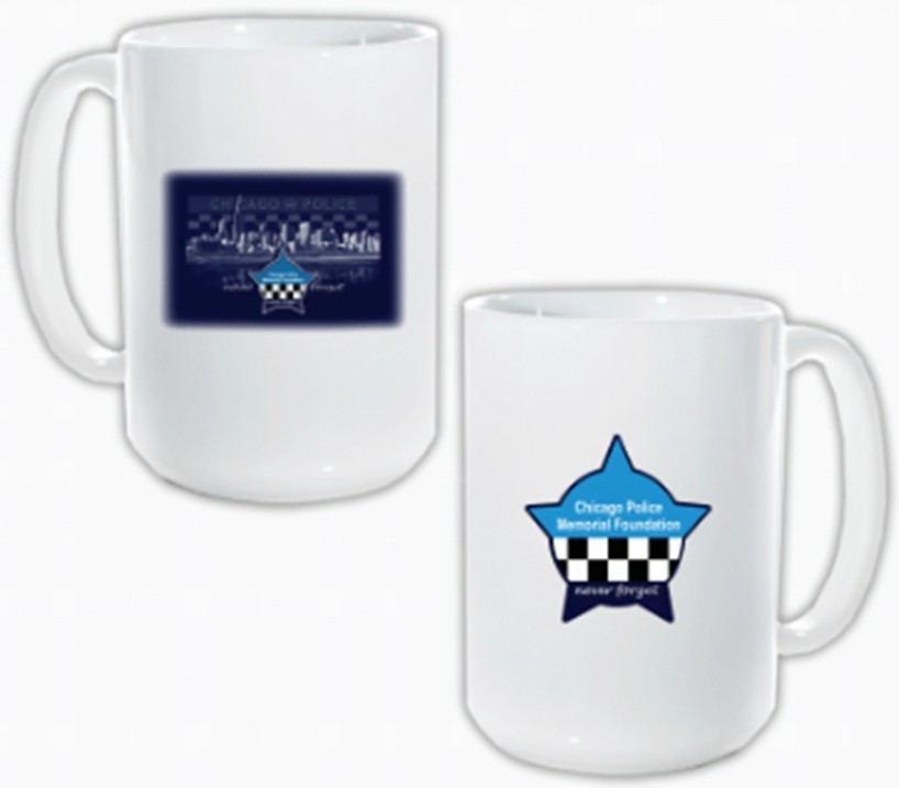 CPD Memorial Skyline Coffee Mug 2-Sided 15oz. | Chicago Police Memorial ...