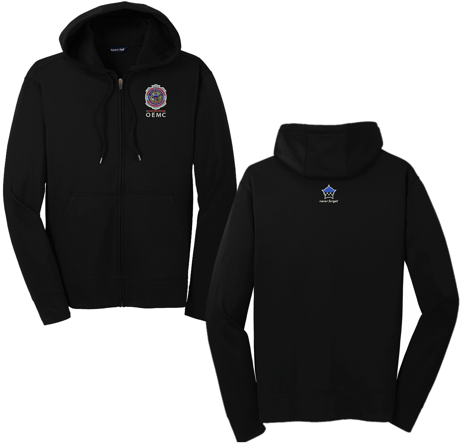 OEMC Sport-Wick Fleece Full-Zip Hooded Jacket ST238 | Chicago Police ...