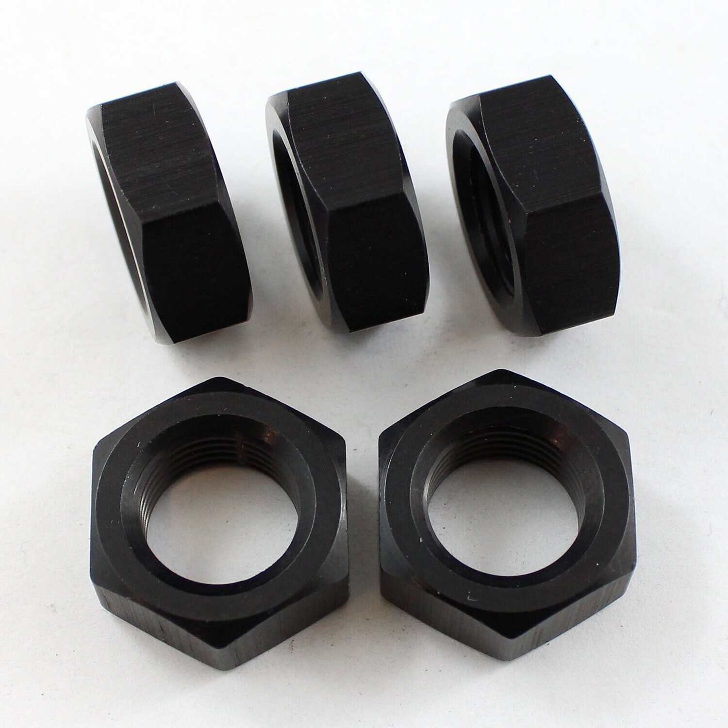 1/2" UNF Jam Nuts - Black Aluminium - 5 Pack | Bullant Performance Products