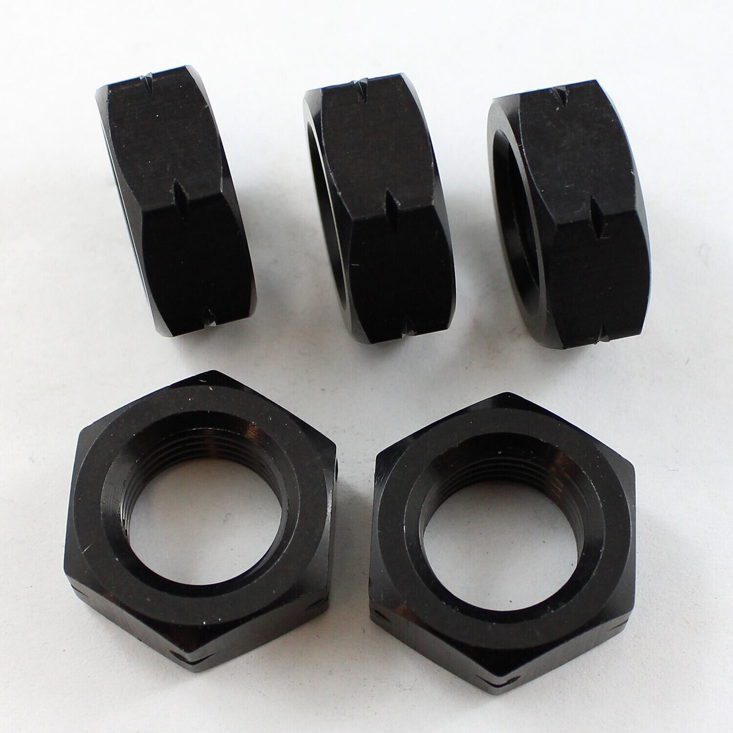 1/2" UNF Left Hand Jam Nuts - Black Aluminium - 5 Pack | Bullant ...