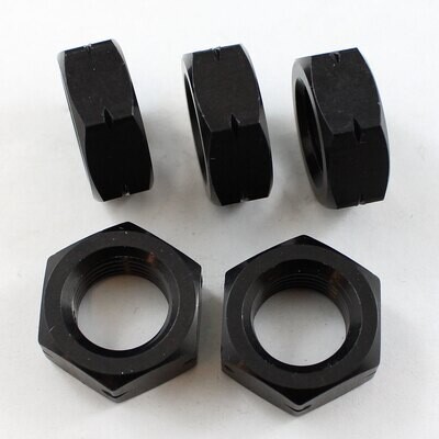 1/2" UNF Jam Nuts - Black Aluminium - 5 Pack | Bullant Performance Products