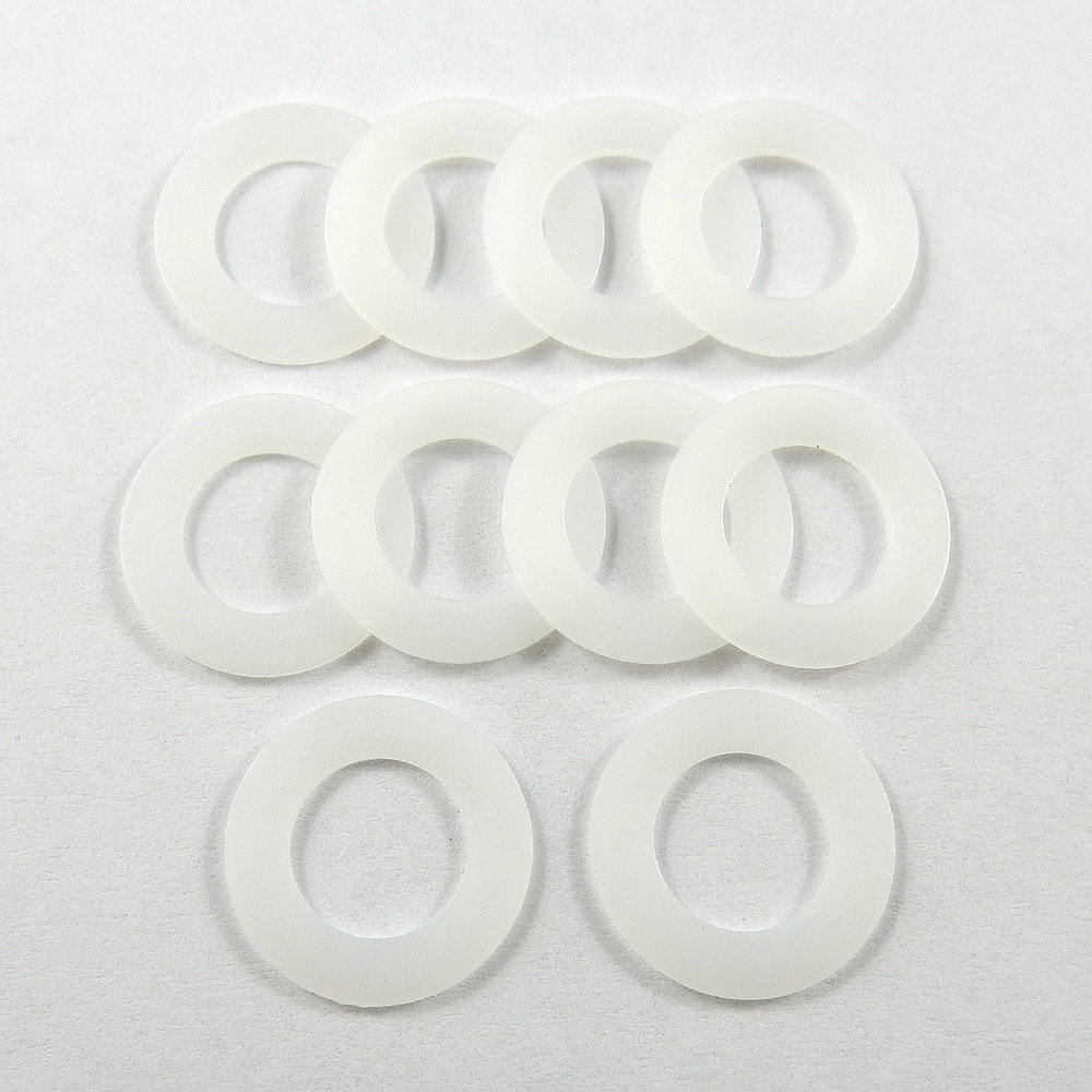 Nylon Washers for 1/4" Undercut Quarter Turn Fastener - 10 Pack ...