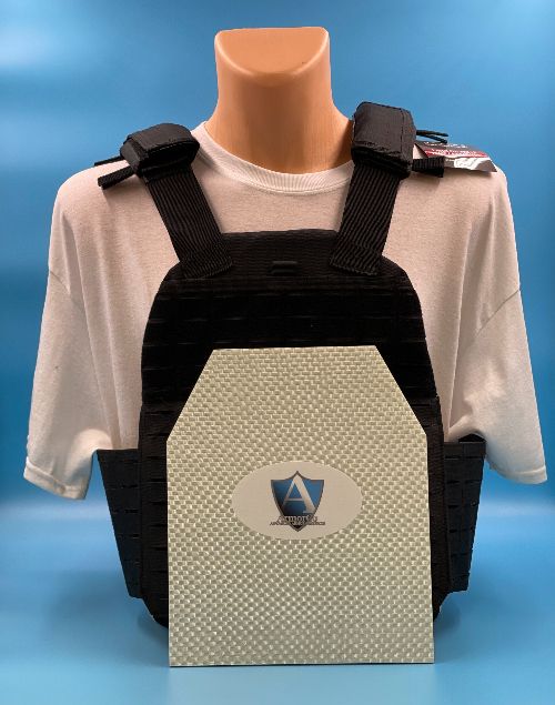 Rothco 8922 MOLLE Plate Carrier Vest with (1) Fiberglass 10"x12" SAPI ...