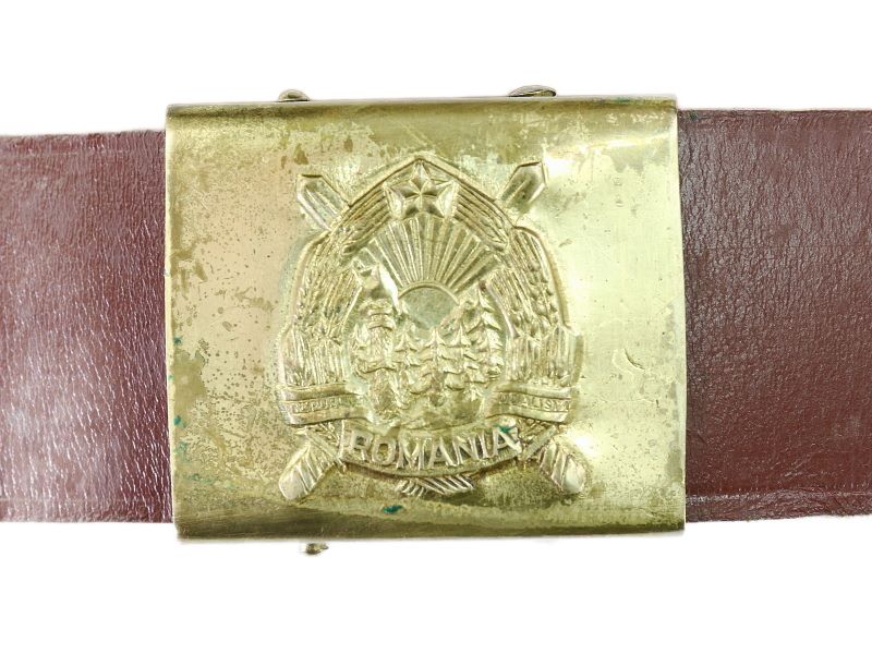 Romanian Leather Combat Belt Officers - Liberty Tree Collectors ...