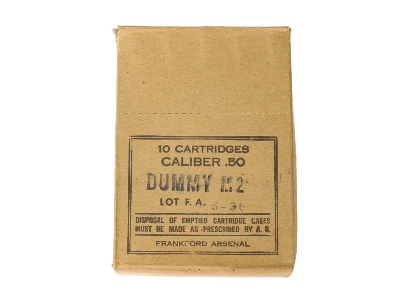US WW2 50 BMG Dummy Rounds Sealed Box of 10 #6092 - Liberty Tree ...