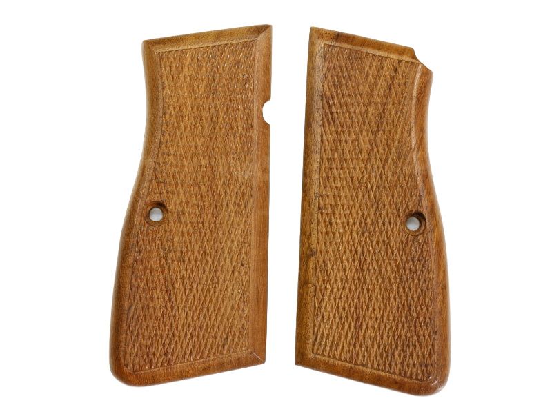GP 35 Browning Hi Power Grips Wood Checkered - Liberty Tree Collectors ...