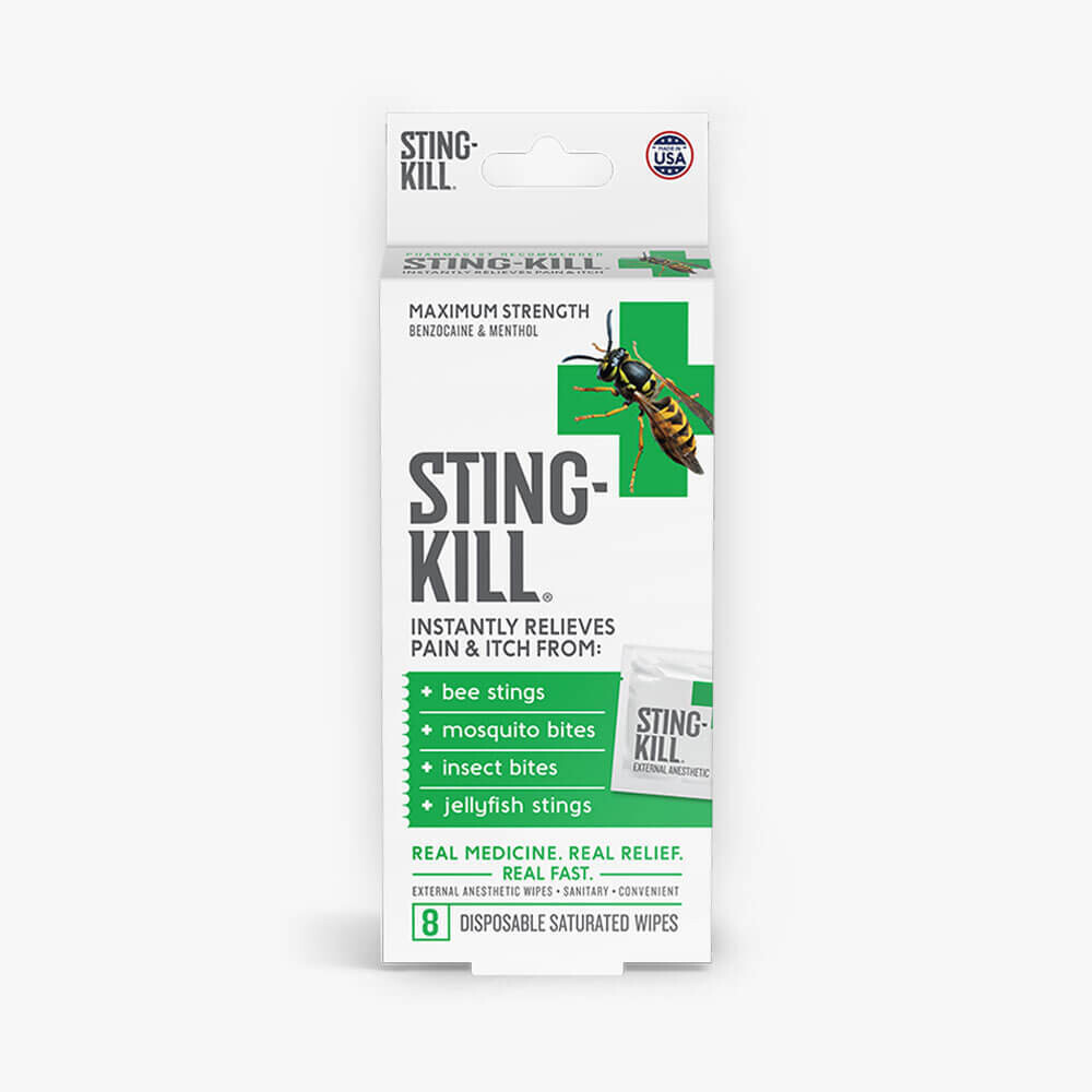 Sting Kill Swabs for Relief Honey Bee Stings