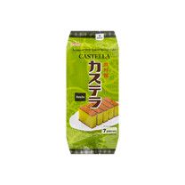 Japanese Matcha Castella - Baked Sponge Cake, 7 Slices, 9.87oz